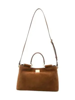 Dolce & Gabbana Suede Tote Bag - Brown