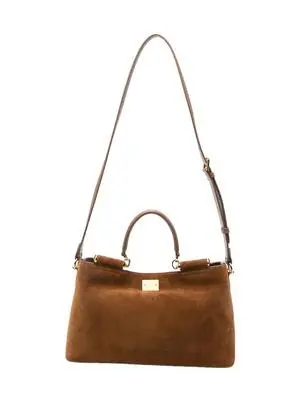 Dolce & Gabbana Suede Tote Bag - Brown