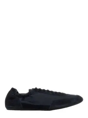 Prada Panelled Suede Trim Slip-on Trainers - Black