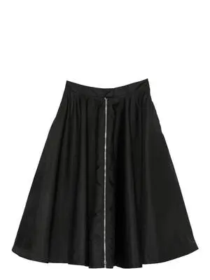 Prada Re-nylon A-line Skirt With Detachable Belt - Black