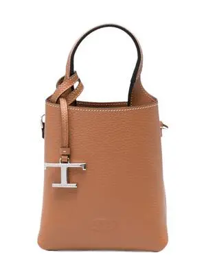 TOD'S T Timeless Tote Bag - Brown