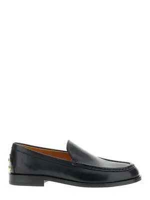 TOD'S Metal Dots Calfskin Leather Loafers - Multicolor