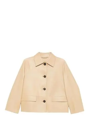 TOTEME Leather Jacket - Cream
