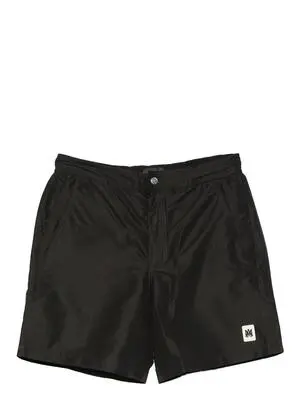 Amiri Beachwear Swim Shorts With Logo Patch - Black