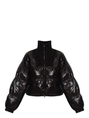DIESEL® Padded High Neck Zip Up Jacket - Black