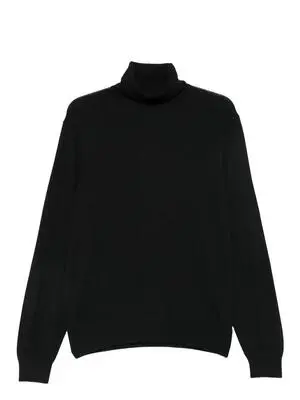 TOM FORD Fine-knit Wool Roll Neck Long Sleeve Jumper - Black