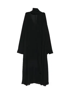 TOTEME Viscose Evening Dress With Scarf Detail - Black