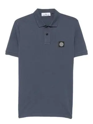 Stone Island Stone Island Blue Polo Shirts Men Blue
