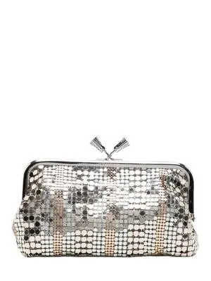 ANYA HINDMARCH Tone Sequin Embellished Clutch Bag - Silver