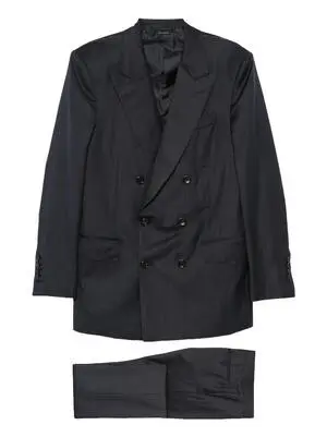 TOM FORD Suits Double Breasted Suits - Blue