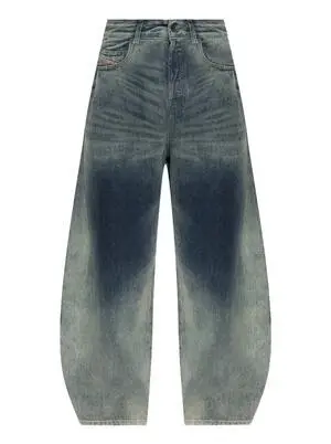 DIESEL® Wide-leg Denim Jeans - Blue