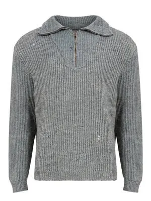 MAISON MARGIELA Distressed Knit Jumper - Gray