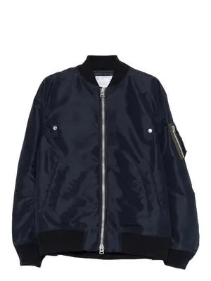 Sacai Zip Up Bomber Jacket - Blue