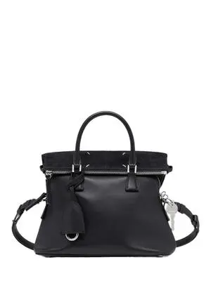 MAISON MARGIELA Leather Top Handle Bag - Black