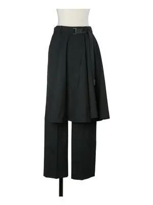 Sacai Tailored Suiting Pants With Adjustable Waistband - Black