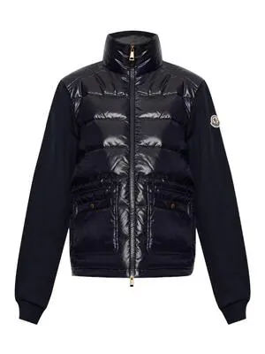 Moncler Wool And Nylon Padded Cardigan - Multicolor