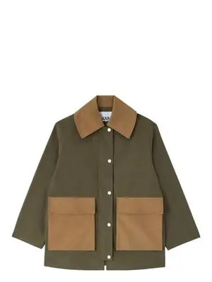 GANNI Organic Cotton Workwear Jacket - Multicolor