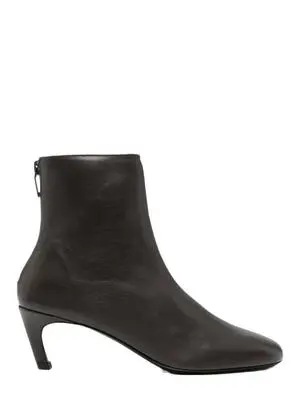 TOTEME Leather Ankle Boots - Multicolor