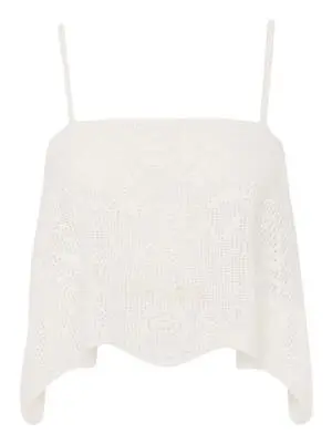 Chloé Cotton Cropped Top - Multicolor