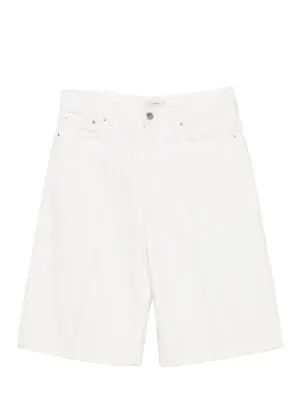 TOTEME Denim Cotton Bermuda Shorts - Multicolor