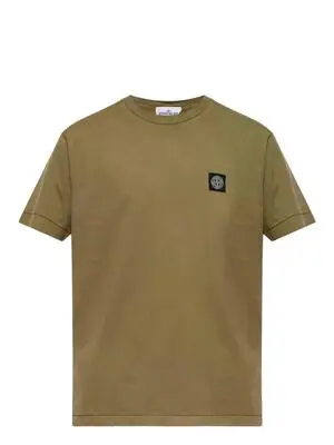 STONE ISLAND Logo-patch T-shirt