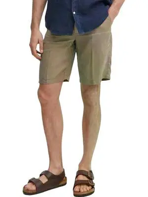 BENETTON Belt-loops Chino Shorts - Brown