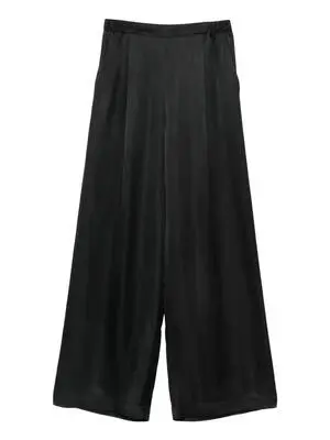 Carine Gilson Wide-leg Satin Trousers - Black