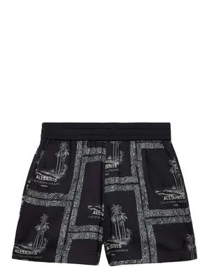 ALLSAINTS Lettie Printed Shorts - Black