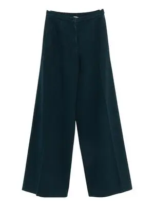 FORTE_FORTE Cotton Wide-leg Trousers - Multicolor