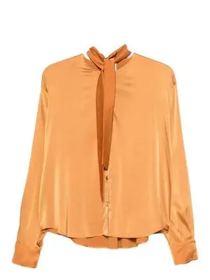 FORTE_FORTE Silk Pussy-bow Shirt - Multicolor