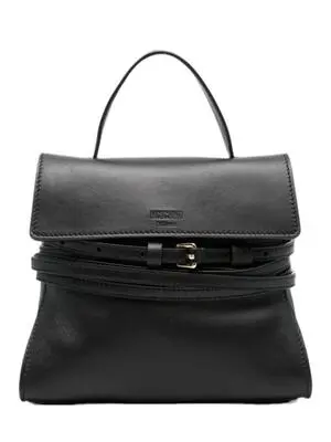 Moschino Tie Detail Leather Handbag - Multicolor