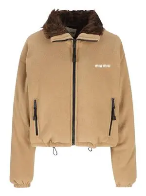 Miu Miu Fleece Down Jacket - Multicolor