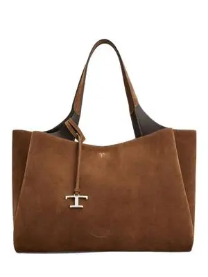 TOD'S Timeless Medium Leather Tote - Multicolor