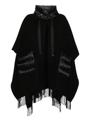 Herno Wool And Nylon Cape With Down-feather Filling - Multicolor