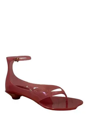 Chloé Jelly Thong Sandals With Ankle Strap - Multicolor