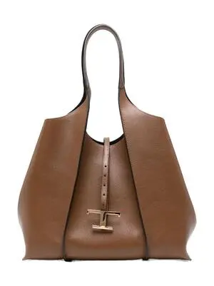 TOD'S Timeless Medium Leather Tote Bag - Multicolor