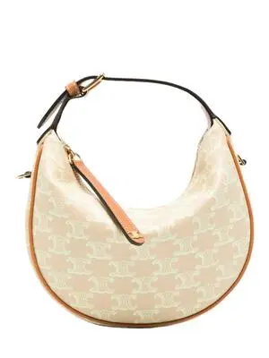 Celine Lulu Teen Triomphe Canvas Hobo Bag - Multicolor