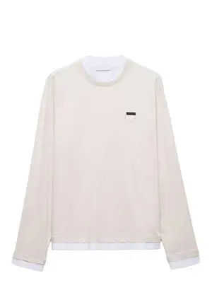 Prada Logo Cotton T-shirt - Multicolor