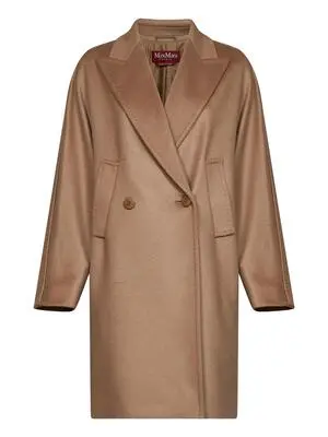 Max Mara MAX MARA STUDIO Mastro Double-Breasted Midi Coat Multicolor
