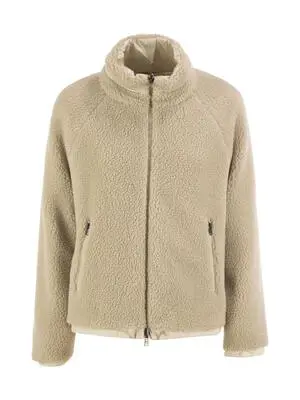 Herno Reversible Teddy Fleece And Technical Nylon Jacket - Multicolor