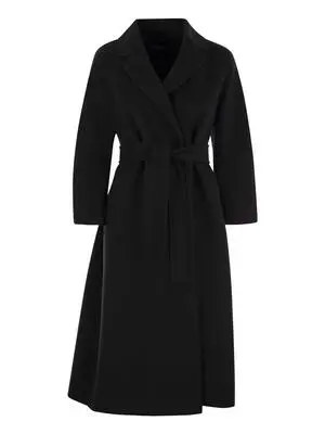 Max Mara Esturia Wool Coat - Black