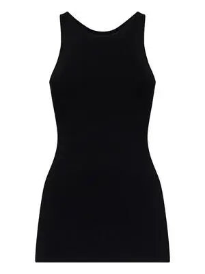 TOTEME Black Compact Knit Classic Tank Top - Multicolor