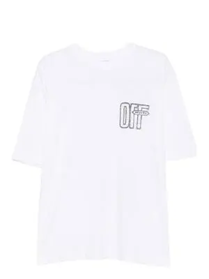 Off-White Motion Arrow Skate Cotton T-shirt - Multicolor