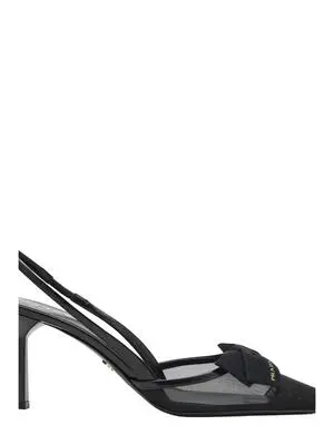PRADA PRADA Bow Embellished Slingback Pumps