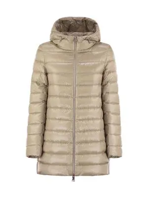 Herno A-shape Ultralight Nylon Down Coat - Cream