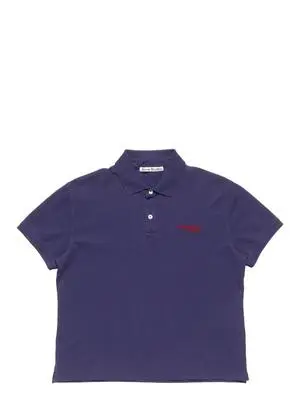 Acne Studios Logo Cotton Polo Shirt - Multicolor