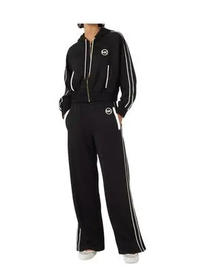 Michael Kors Contrast Trim Drawstring Sweatpants - Black