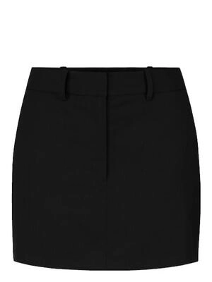 Elisabetta Franchi Gabardine Mini Skirt - Black
