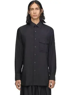 Adidas Y-3 Gradient 3-stripes Nylon Overshirt - Black