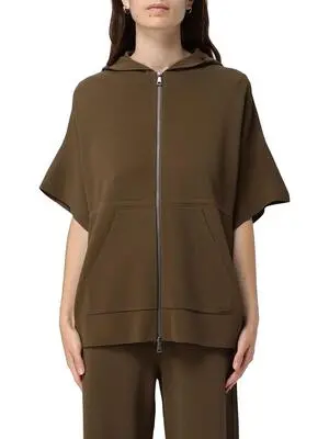 Max Mara Short Sleeve Zip-up Hoodie - Green
